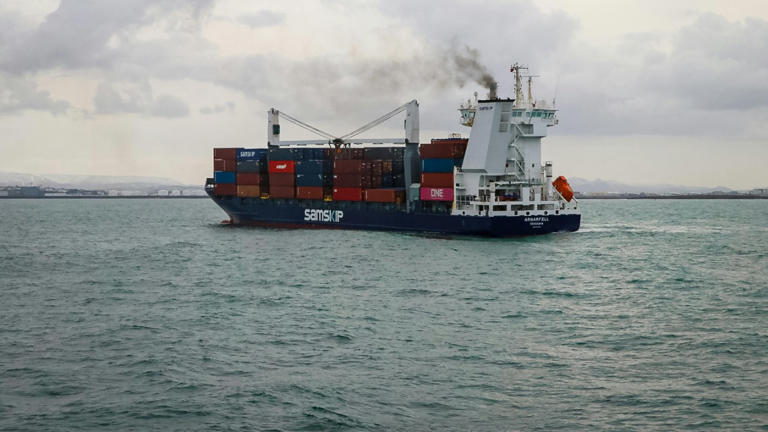 A French container ship was attacked transiting Hormuz one day before ...