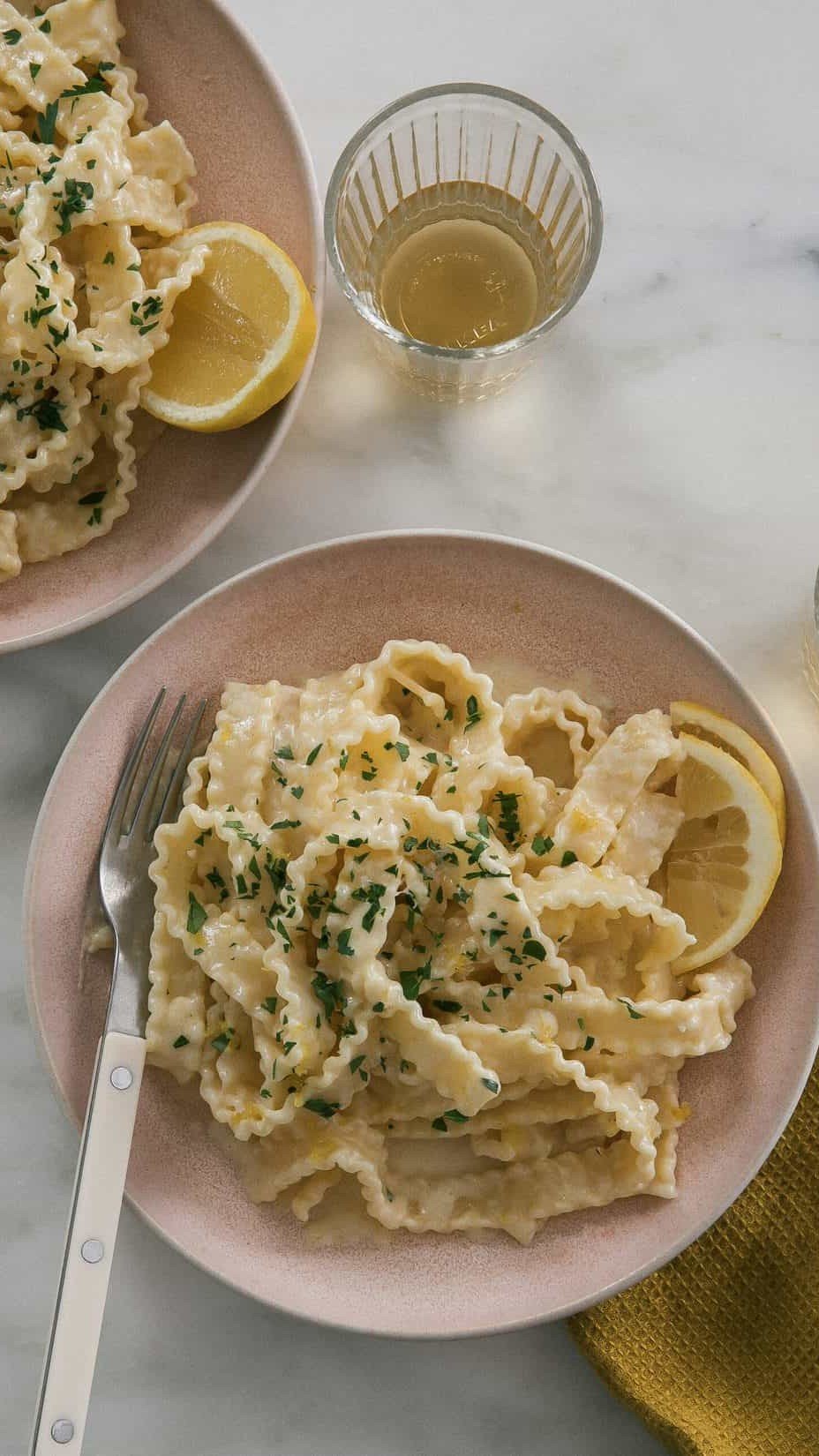 Creamy, bright and delicious: Pasta al limone