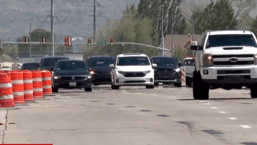 UDOT crews repaint, adjust lane markings along Pioneer Crossing to ...