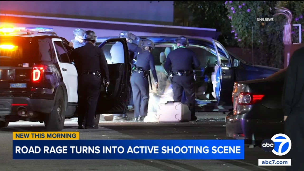 Road rage incident escalates into shooting in Van Nuys, police say