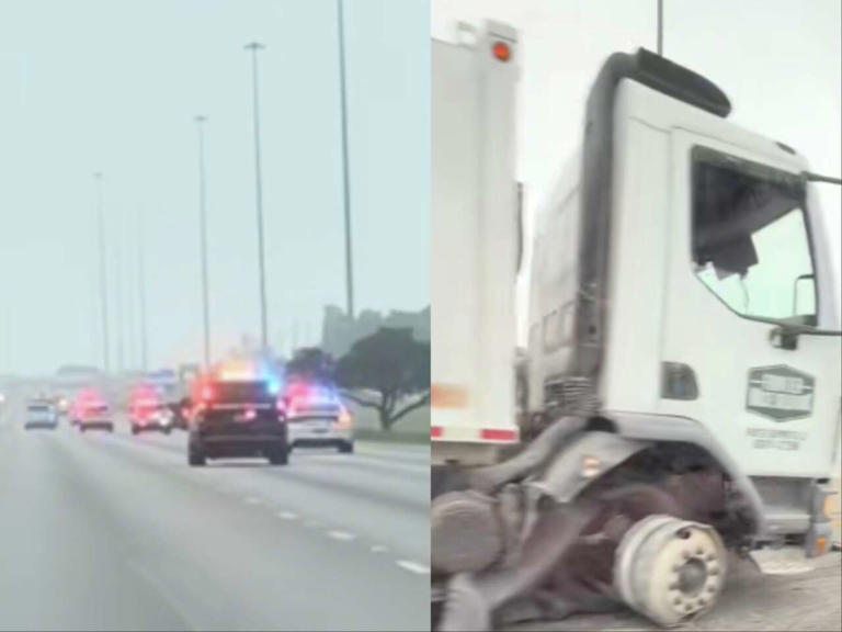 Video captures wild multicounty trash truck police chase in Texas that ...