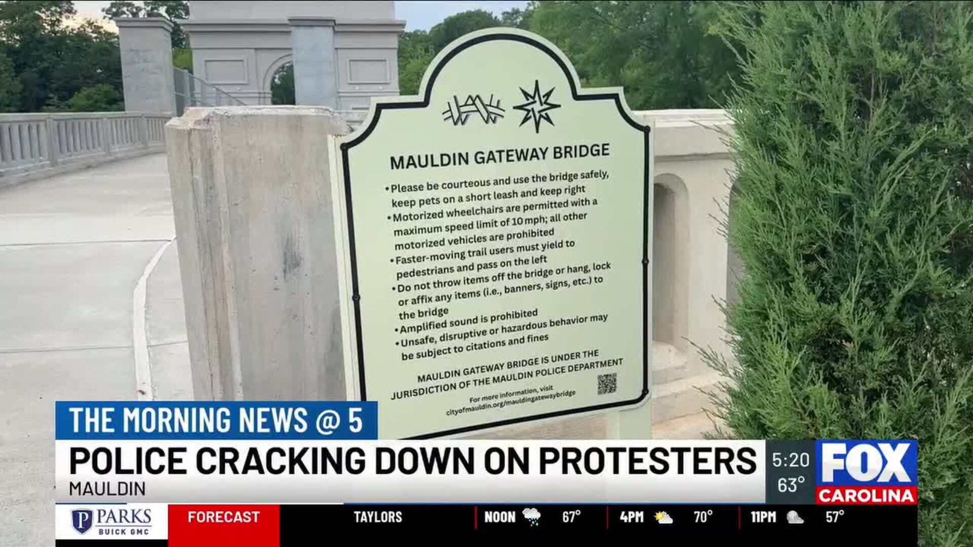 Pro-life Greenville defends Mauldin bridge protesters to mayor and police