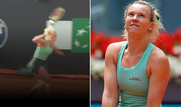 Tennis star faces fine over racket violence after blowing nine match points