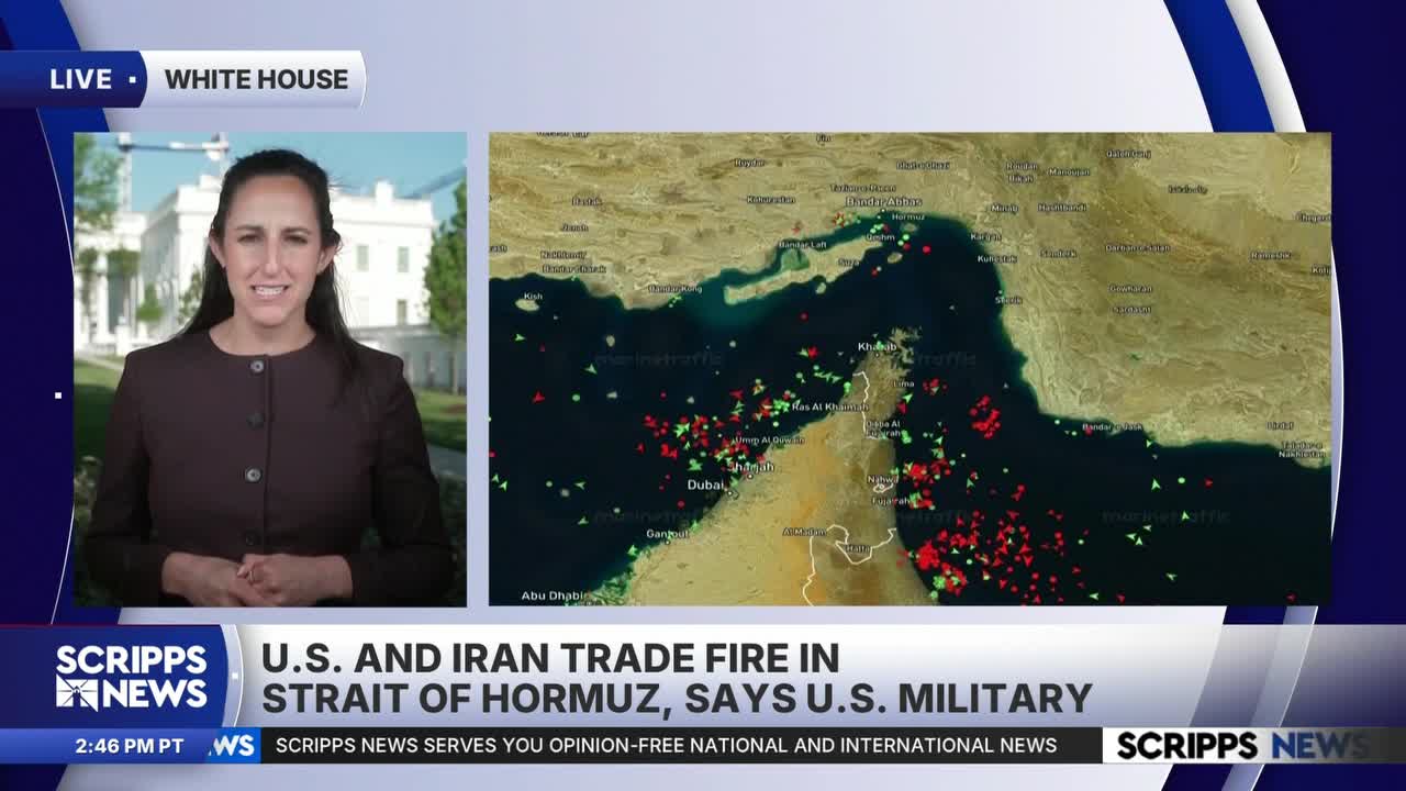 US and Iran trade fire in Strait of Hormuz