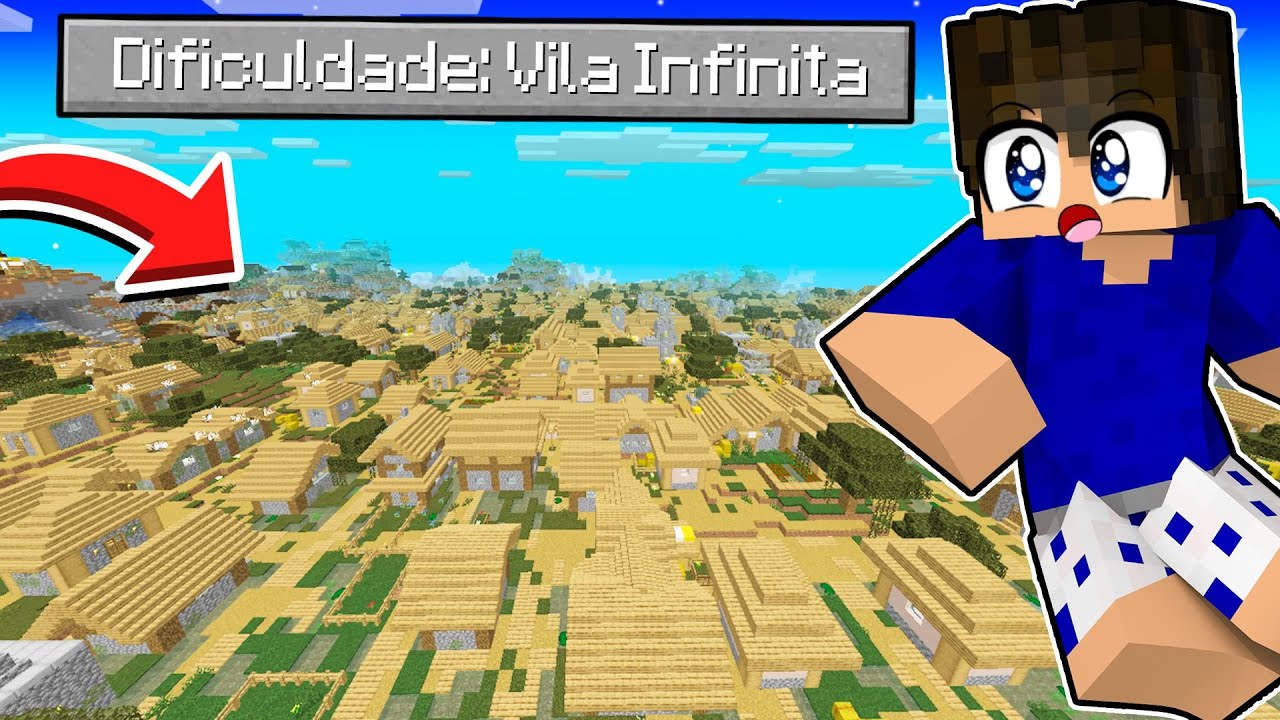 O mundo inteiro é uma vila no Minecraft
