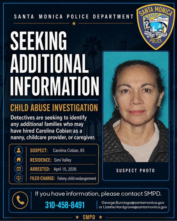 Santa Monica police arrest nanny accused of abusing baby