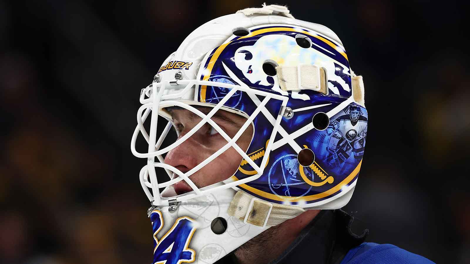 Sabres’ Alex Lyon uses SAT word to describe fitting in locker room as ...