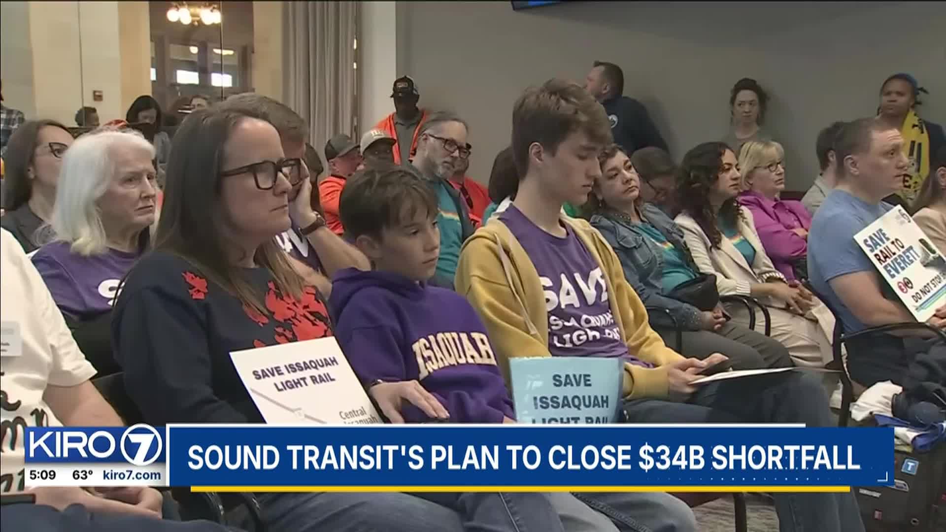 Sound Transit looking to address $34.5 billion deficit and complete ST3