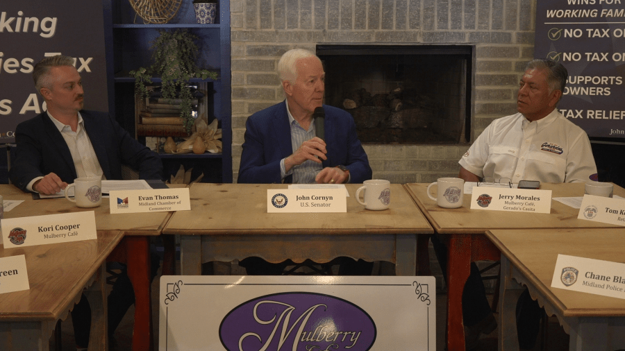 Cornyn discusses tax relief for small businesses, families