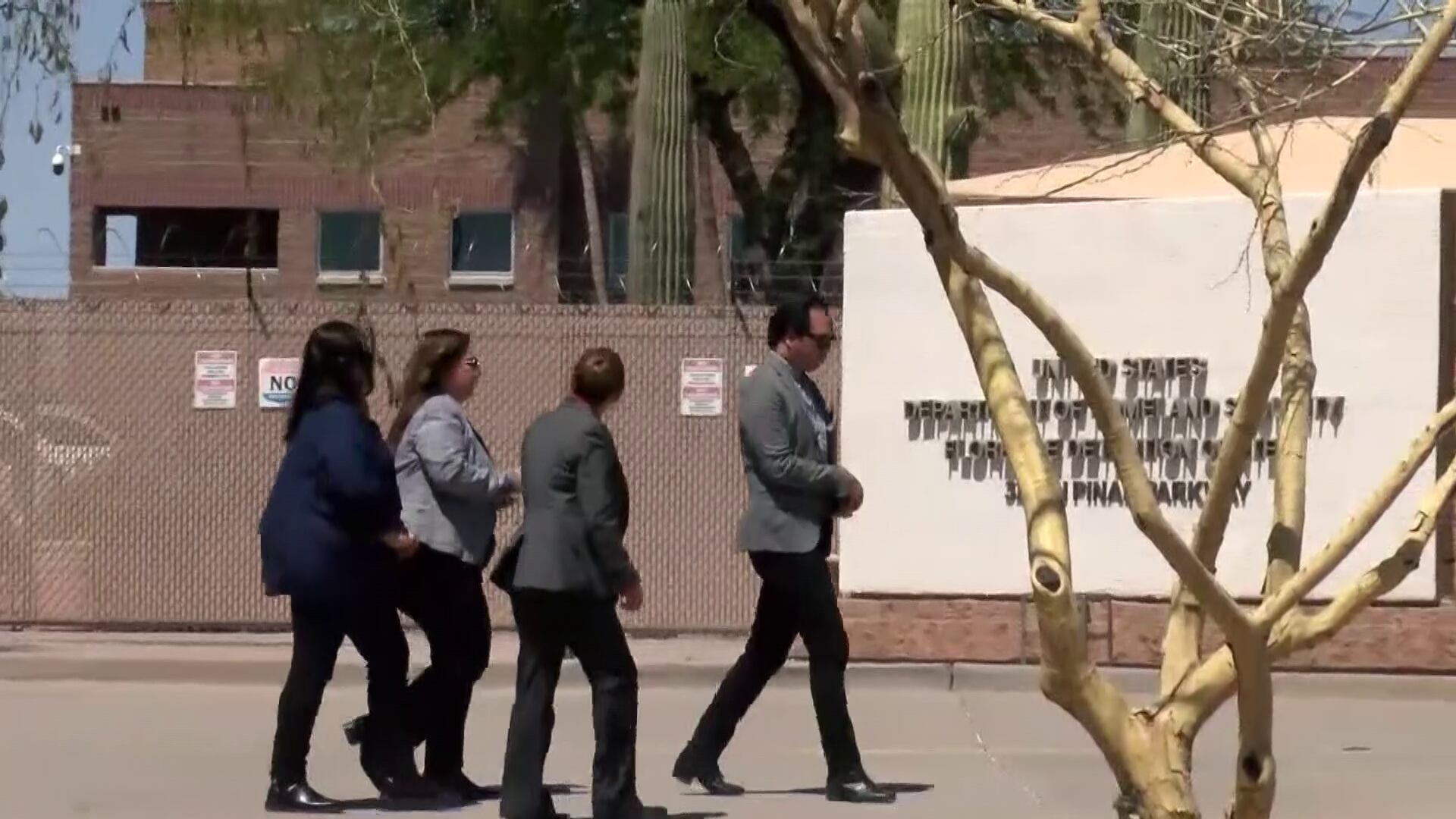 Rep. Grijalva makes surprise visit to ICE processing site in Florence