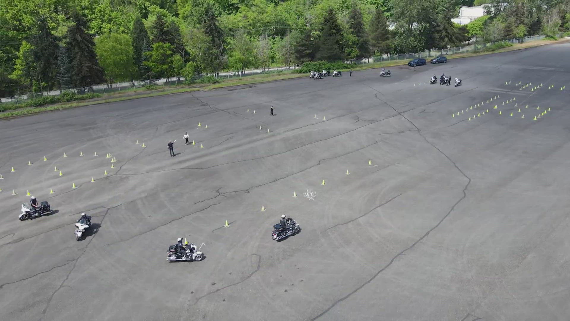 Seattle police training motorcycle unit ahead of FIFA World Cup