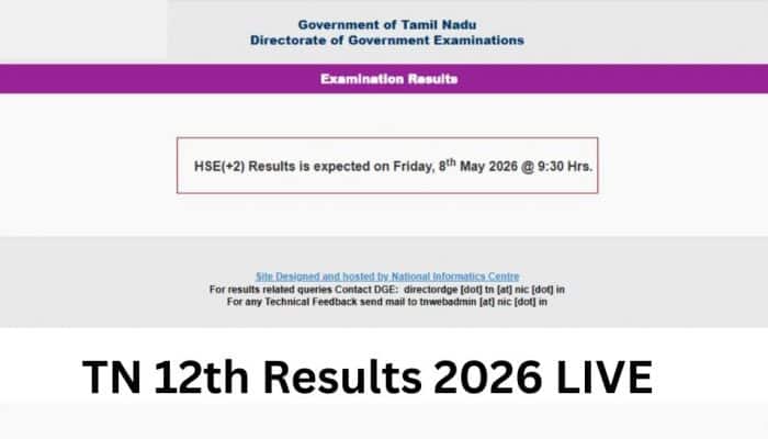 TN 12th result 2026 out at tnresults.nic.in; How to download TNDGE ...