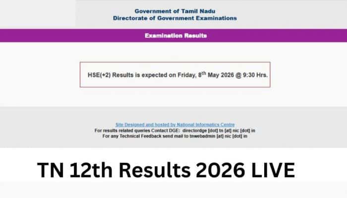 TN 12th result 2026 out at tnresults.nic.in; How to download TNDGE ...