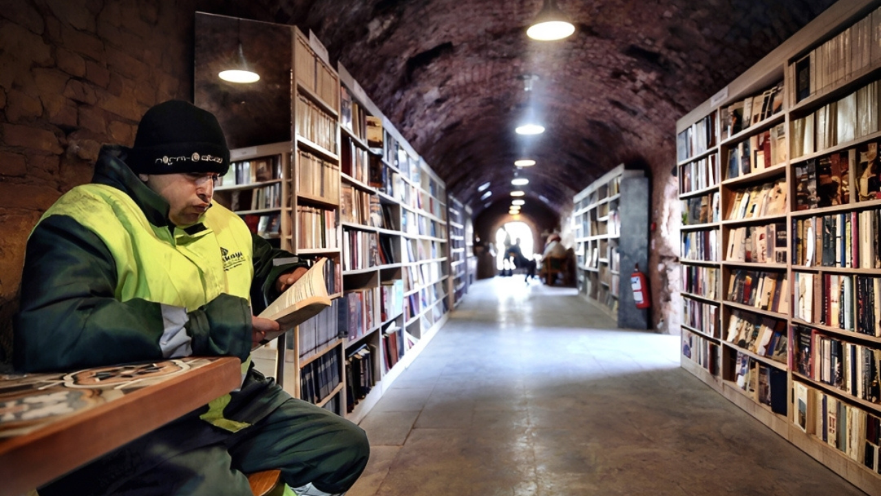 Garbage workers turned discarded books into a 40,000-book library