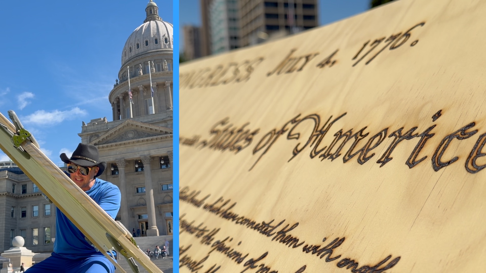 Idaho artist recreates Declaration of Independence using the sun