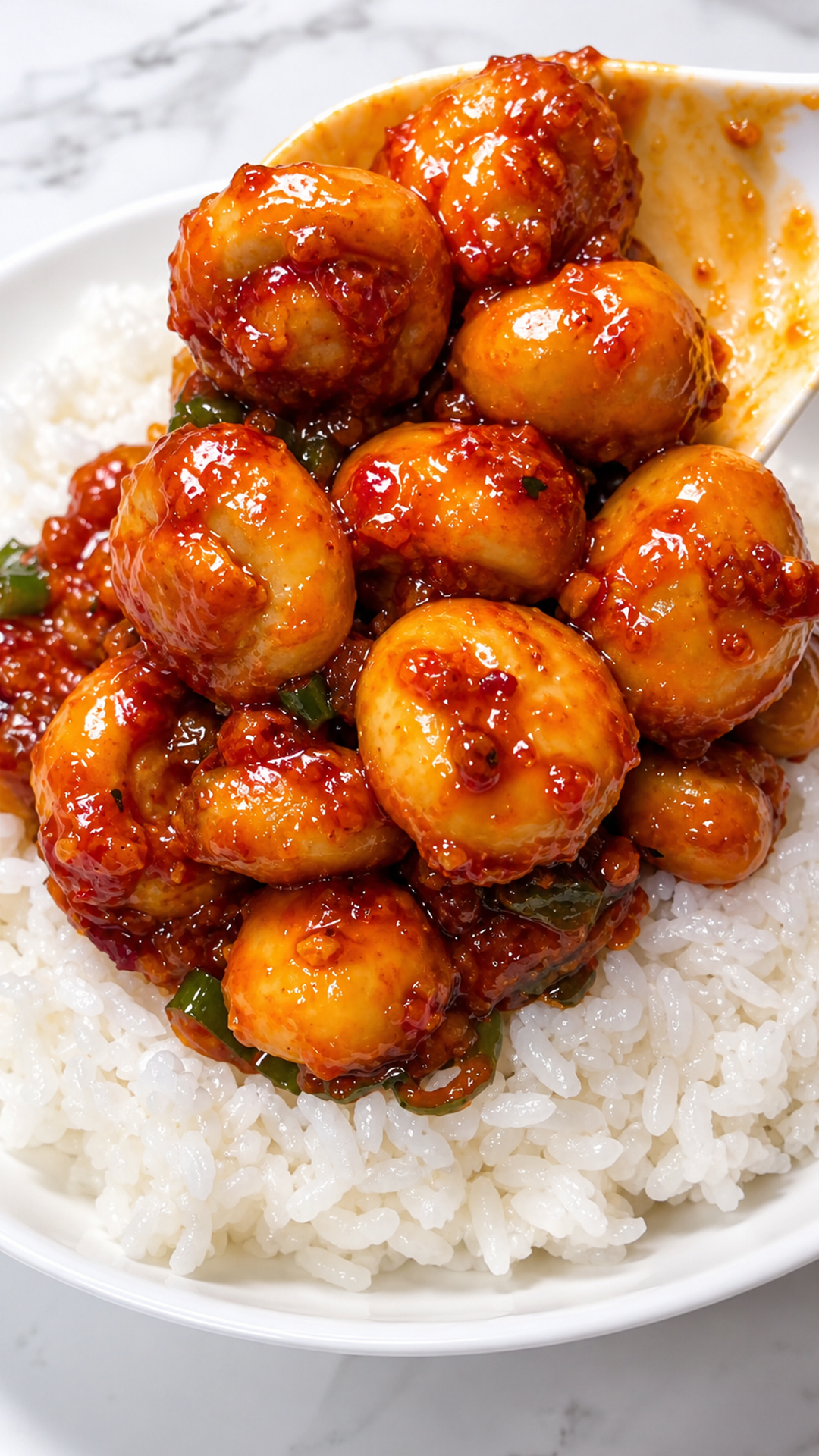 Mushrooms with bold and rich harissa taste