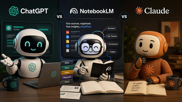 ChatGPT vs NotebookLM vs Claude: Which AI tool is best for creating ...