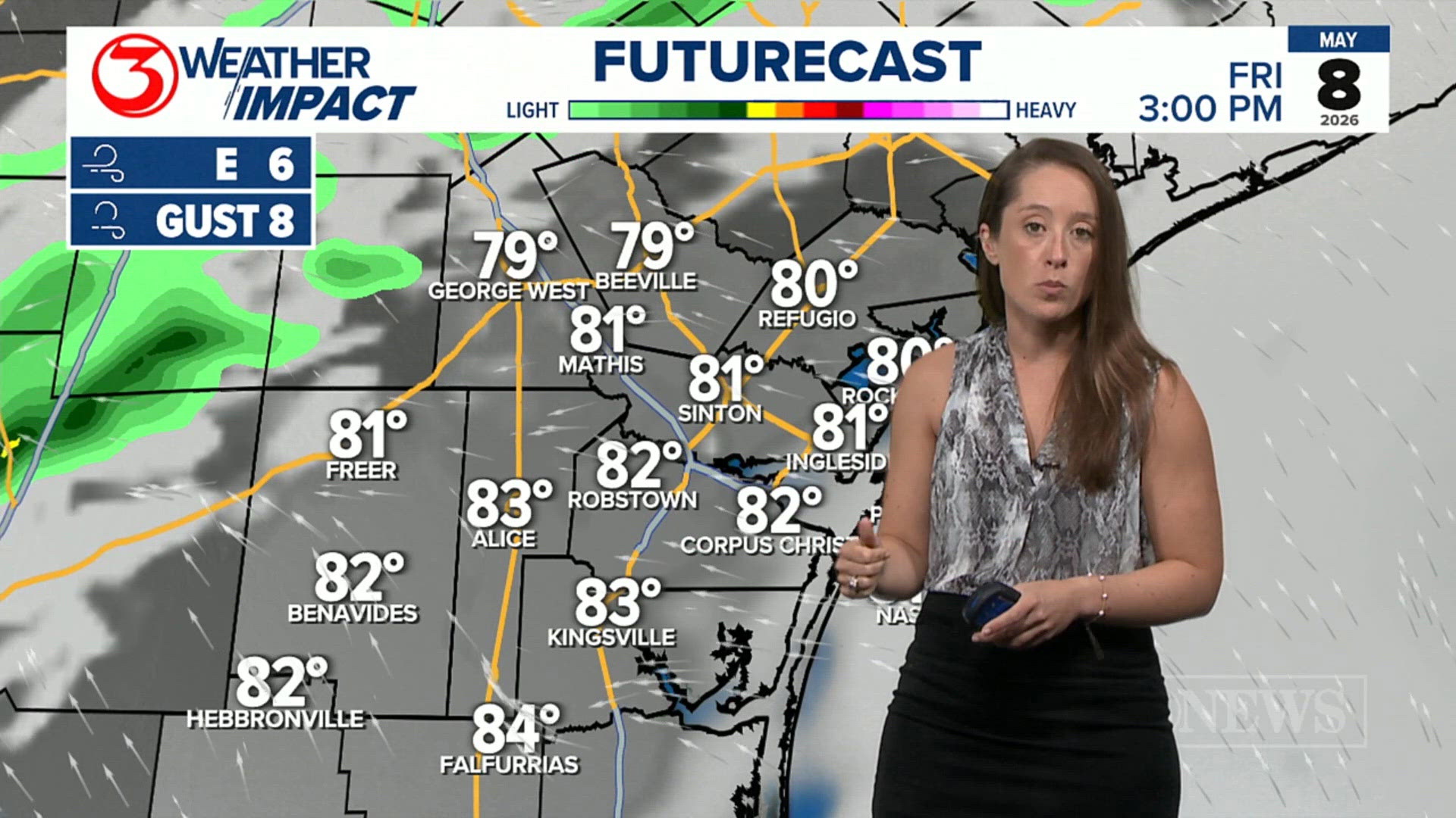 Warm front lifts north, heating things up again on Friday