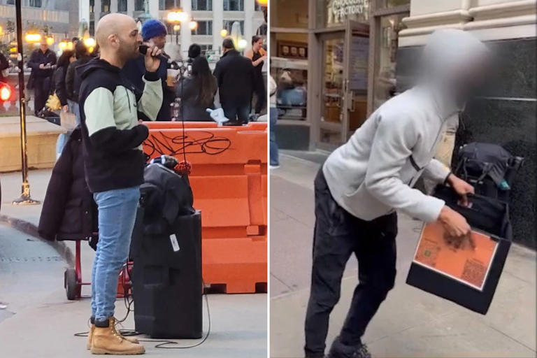 Chicago street performer Andrew David robbed in broad daylight while ...