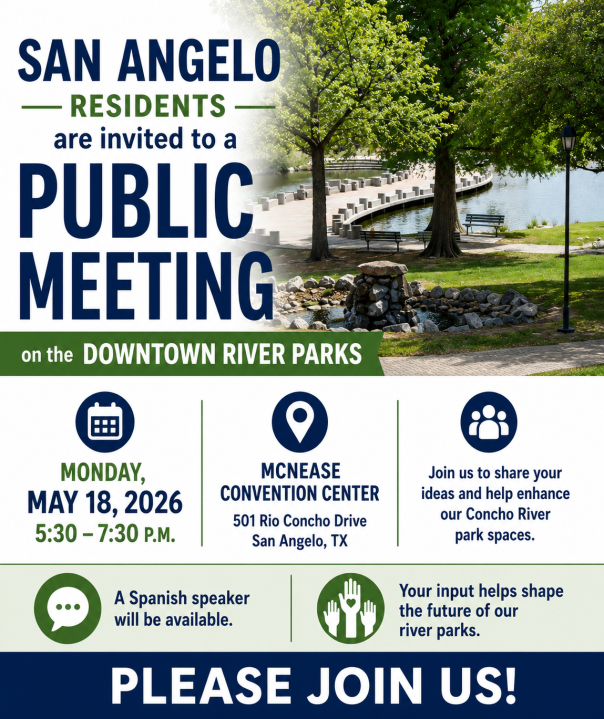 Public meeting to shape vision for San Angelo’s river parks