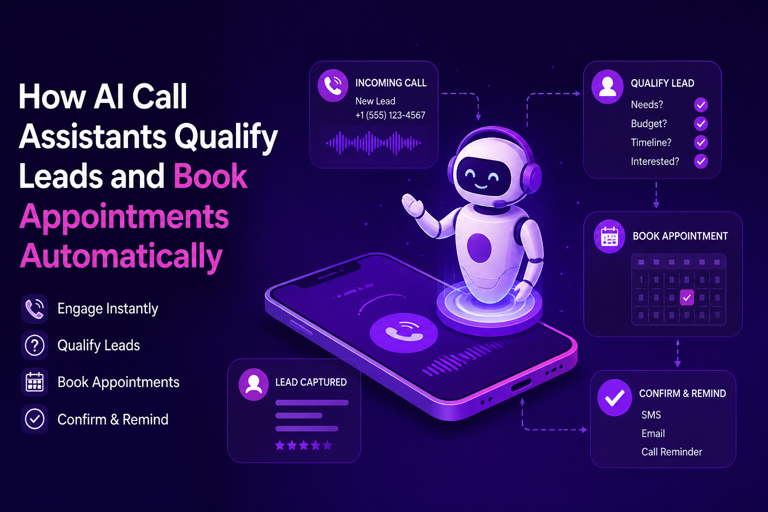 How AI call assistant qualifies leads and books appointments automatically