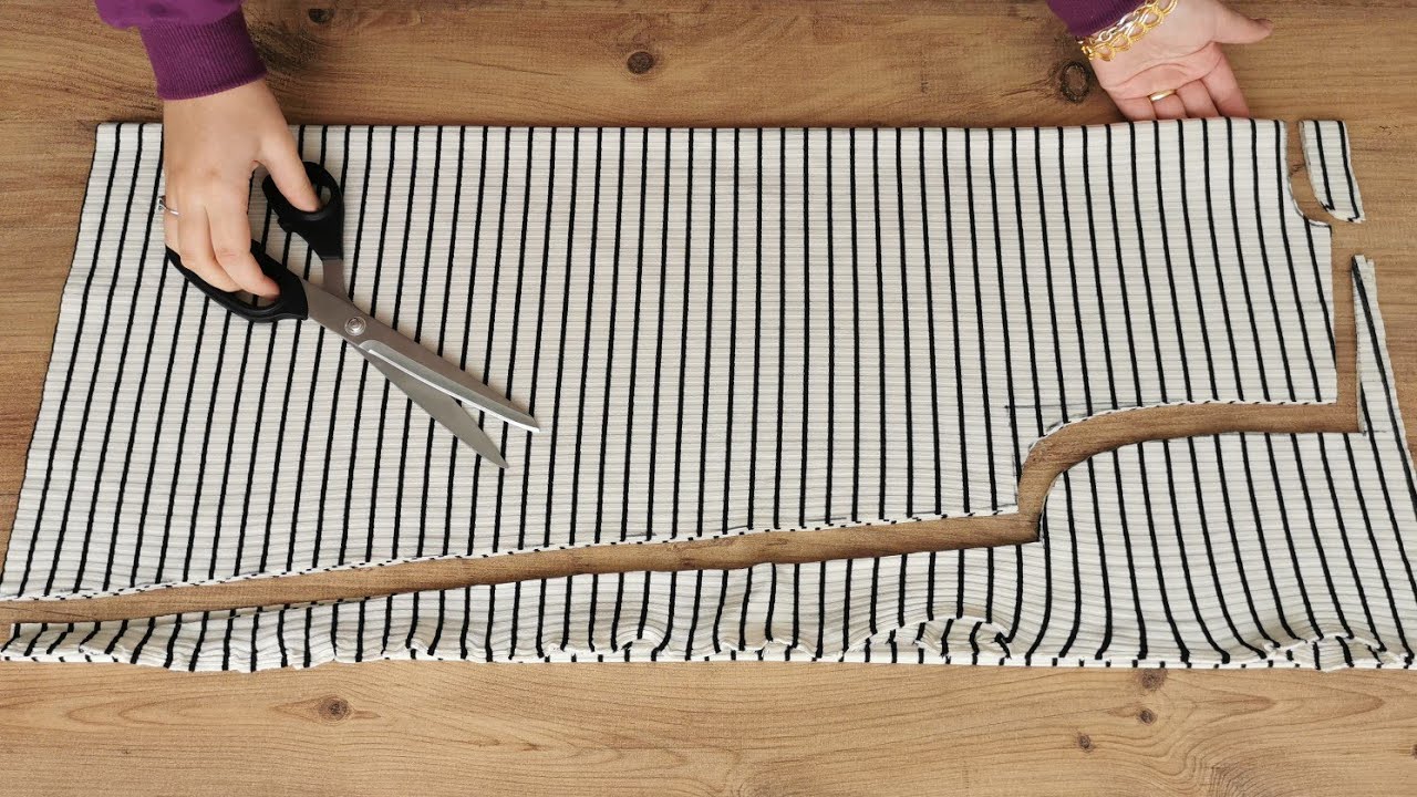 How little fabric can create a stunning DIY blouse
