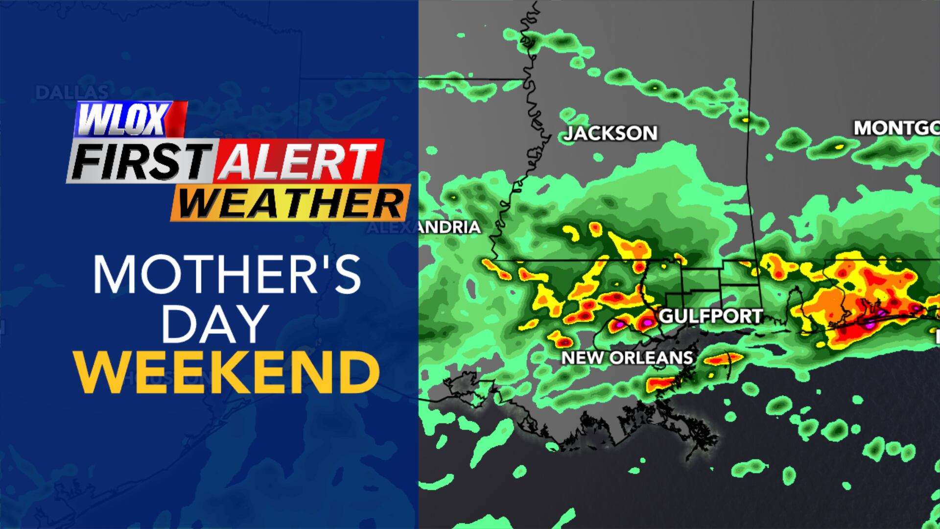 First alert: Rounds of storms through Mother’s Day weekend