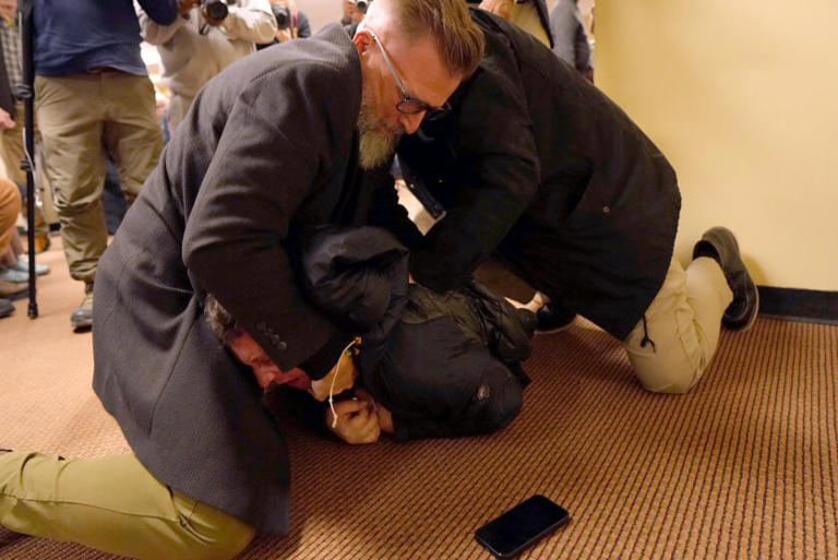 Man who sprayed vinegar at Rep. Ilhan Omar during town hall pleads ...