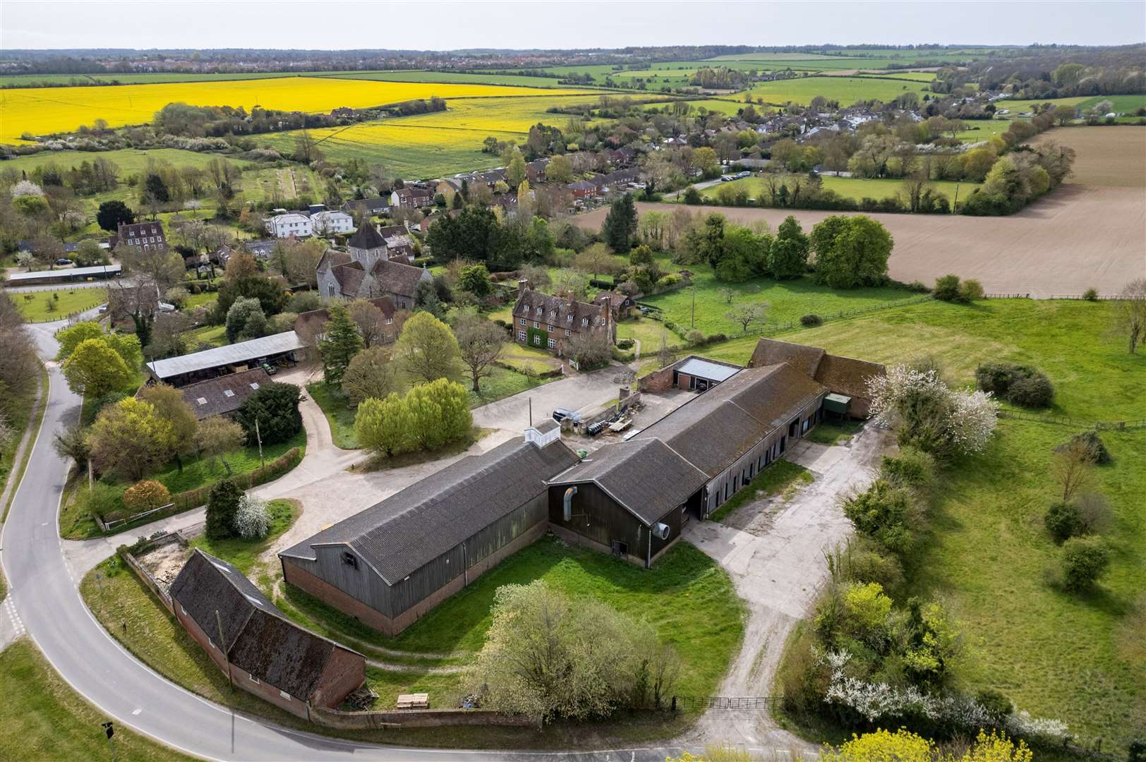 Adisham Court Farm near Canterbury put up for sale by the Church of ...