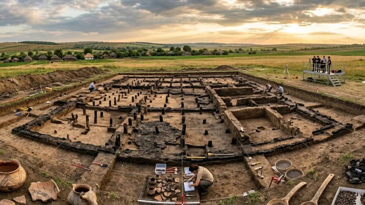 A newly discovered 6,000-year-old mega-structure in Romania is ...