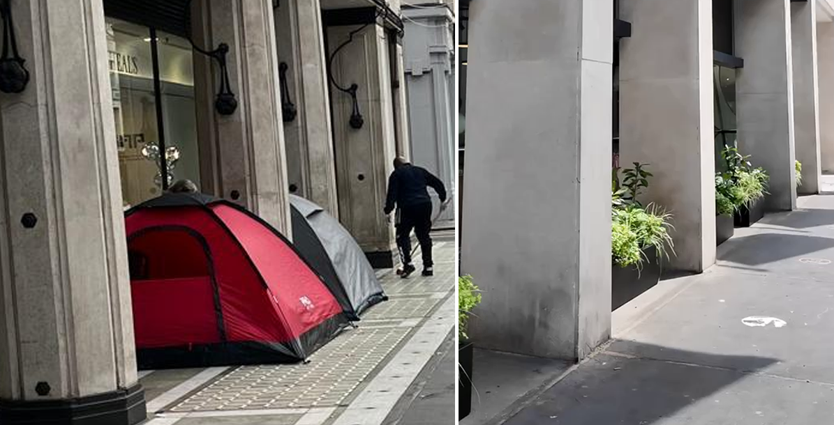 Londoners have nowhere to rest in public thanks to 'hostile greenery ...