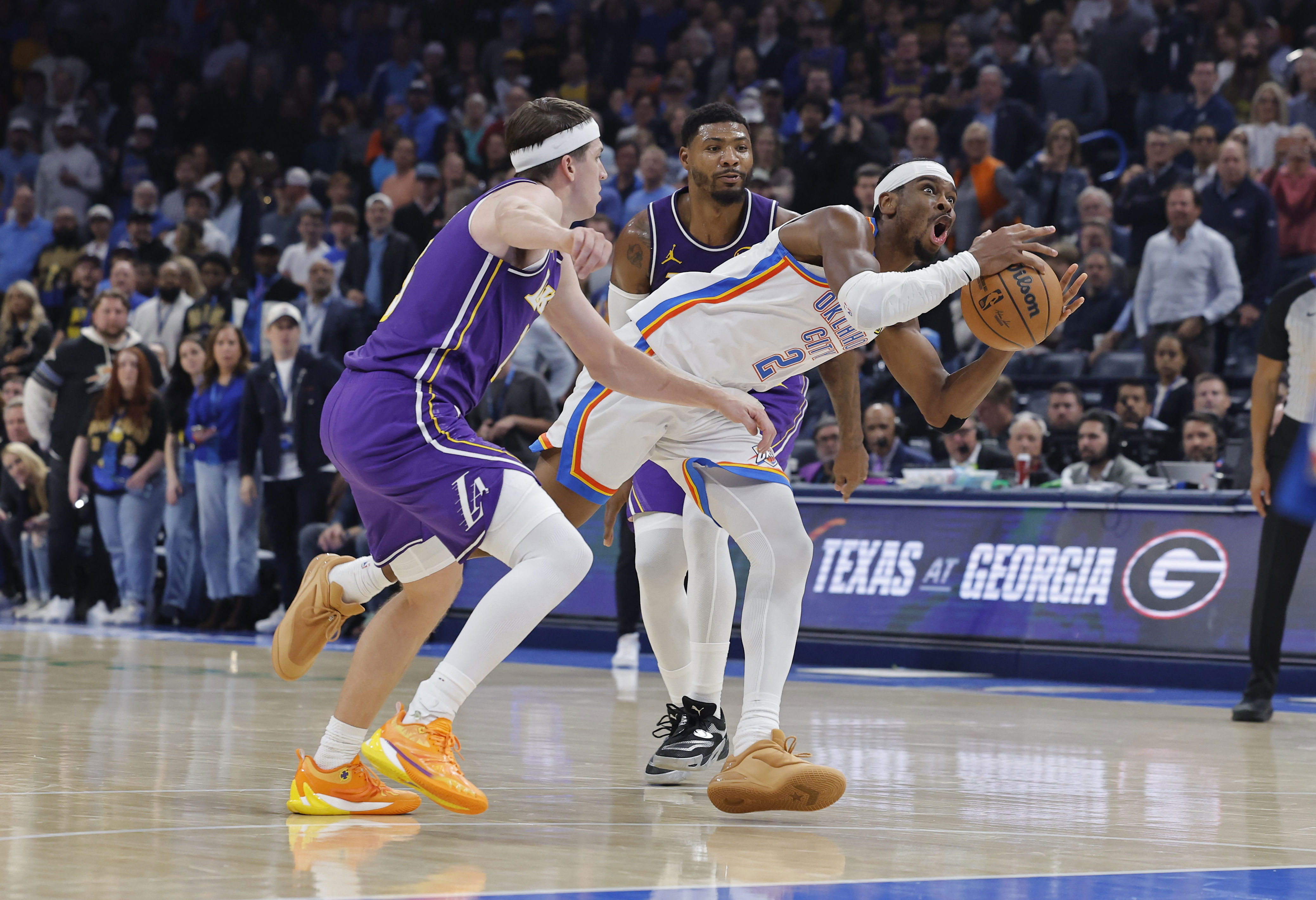Shai Gilgeous-Alexander facing accusations after 'dirty' play on Austin ...