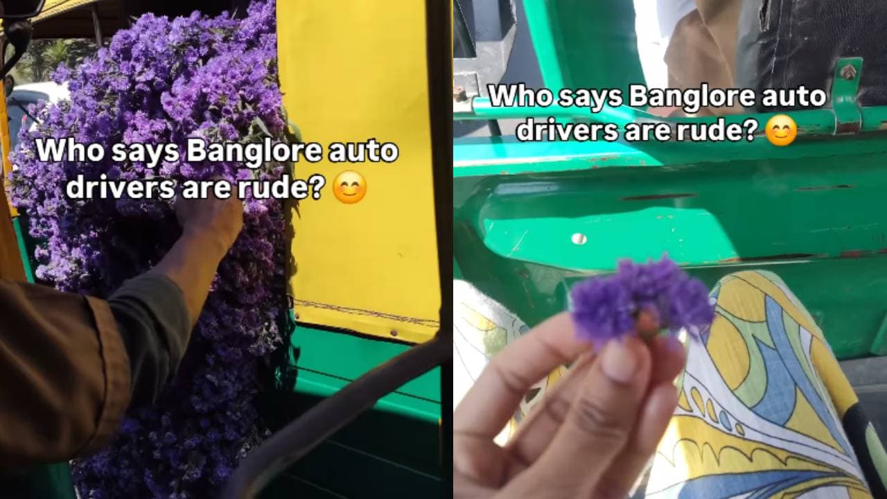 Bengaluru auto driver goes viral after sweet flower gesture towards ...