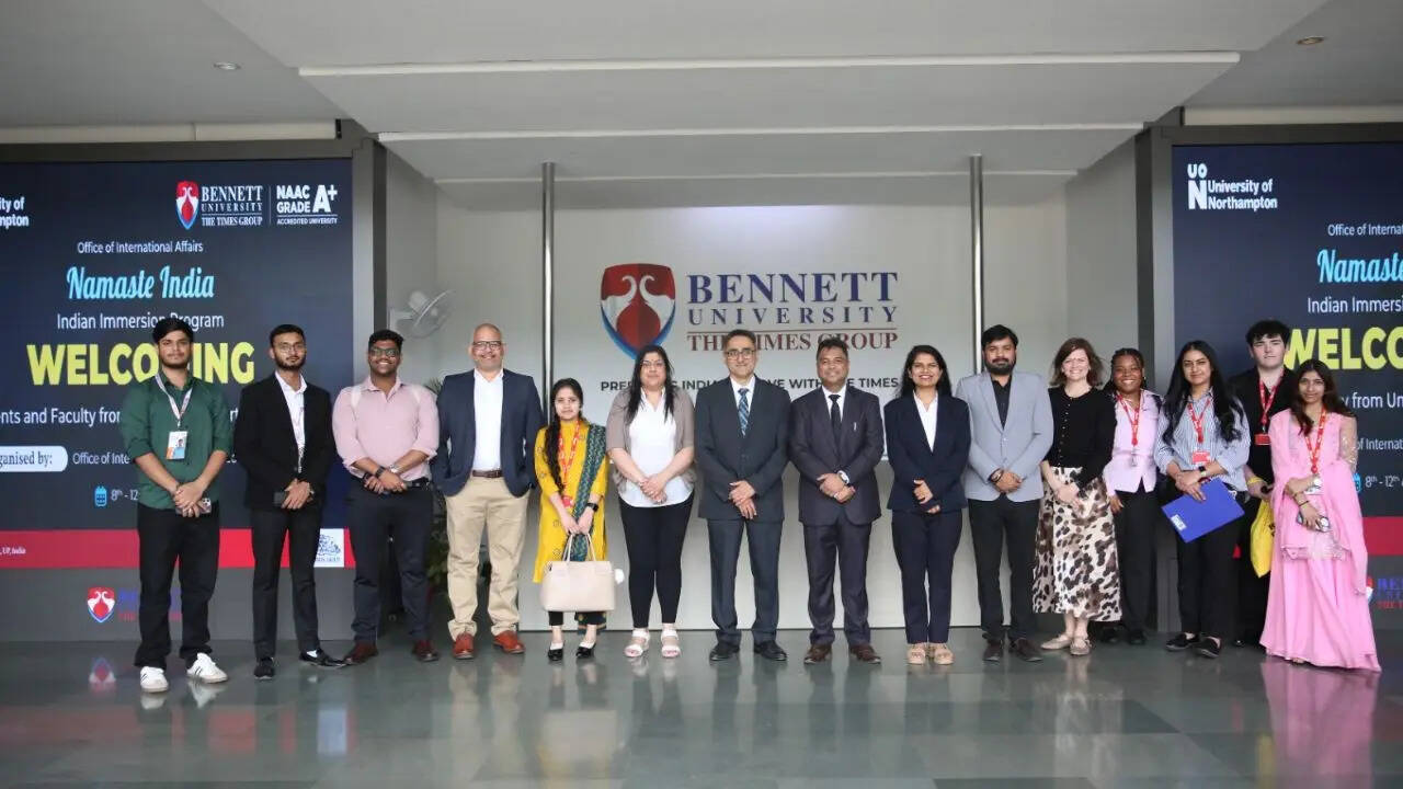 Bennett University hosts UK delegation for Namaste India immersion program