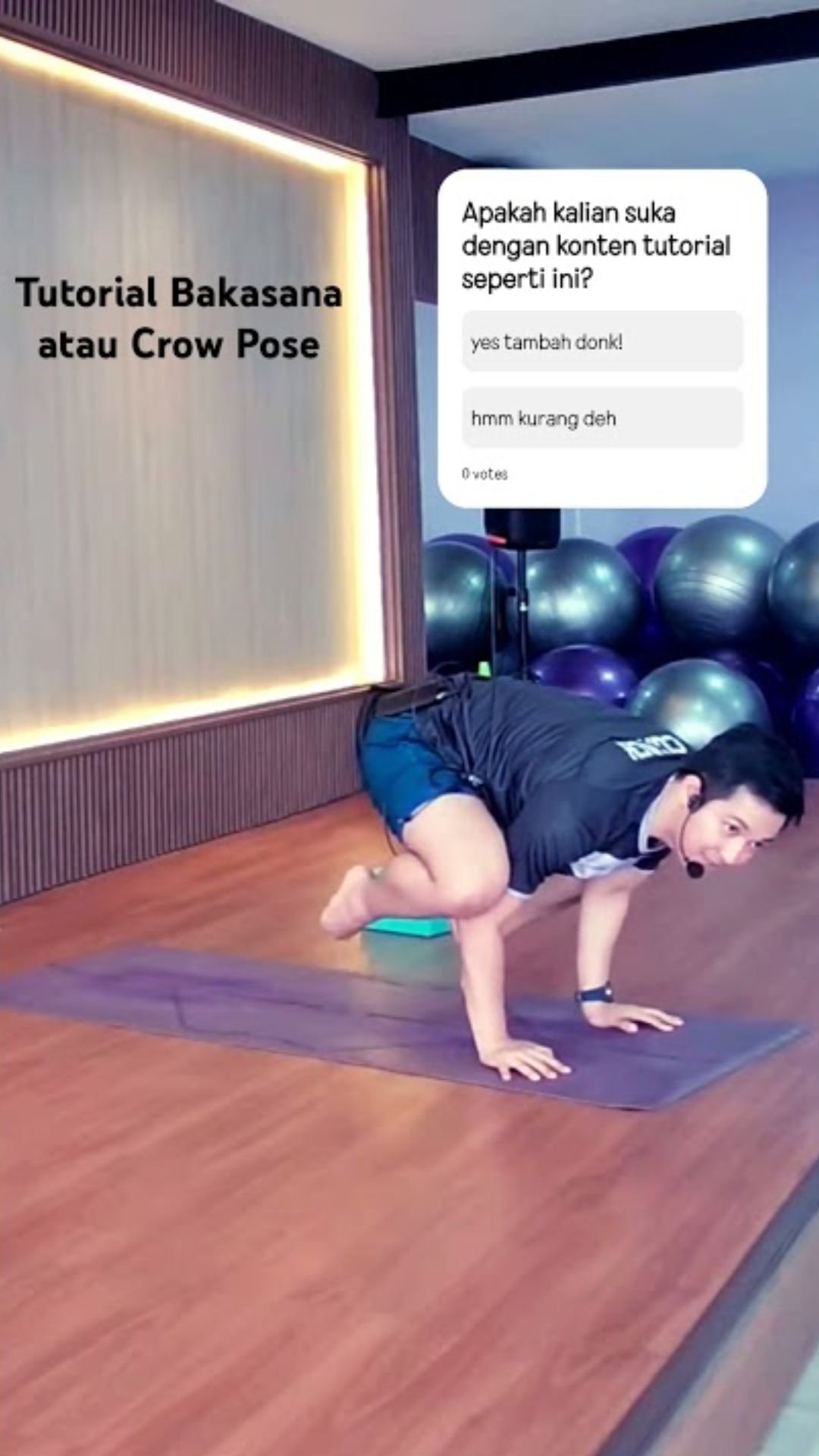 Tutorial bakasana level 1