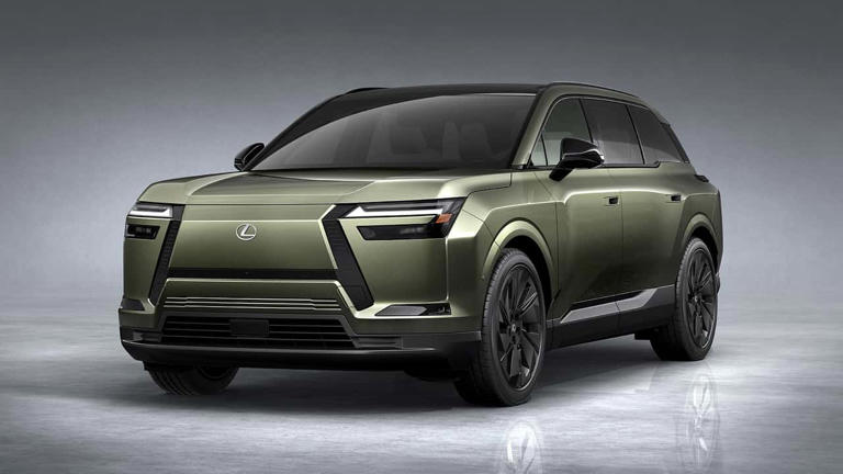 Lexus revealed its first-ever 3-row electric SUV. Check out the TZ