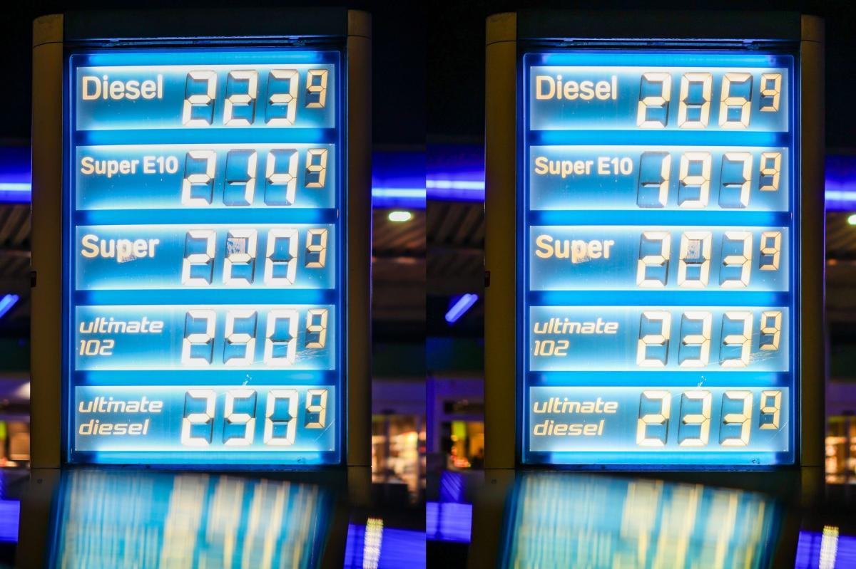Dieselpreis erstmals seit März unter zwei Euro