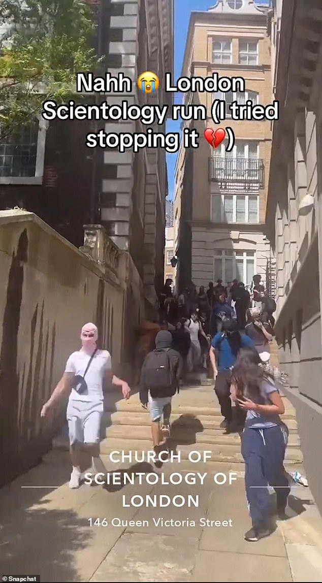 TikTokers mob Scientology buildings as viral 'speed run' comes to UK ...