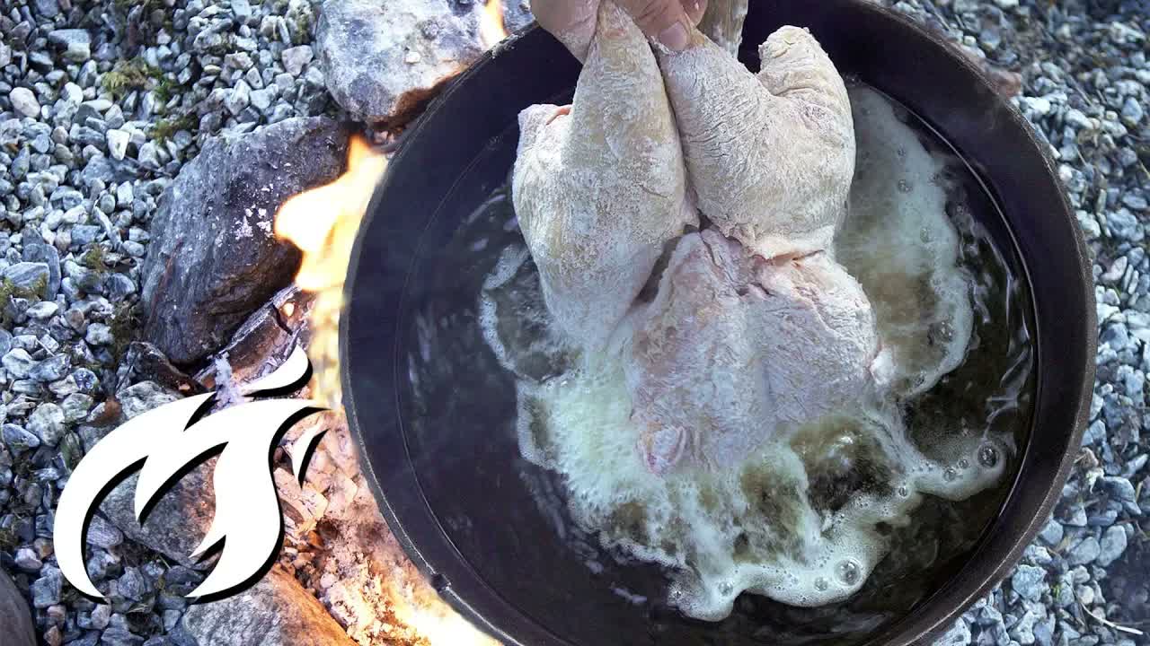 Cooking like a Viking: Pheasant feast in the forest