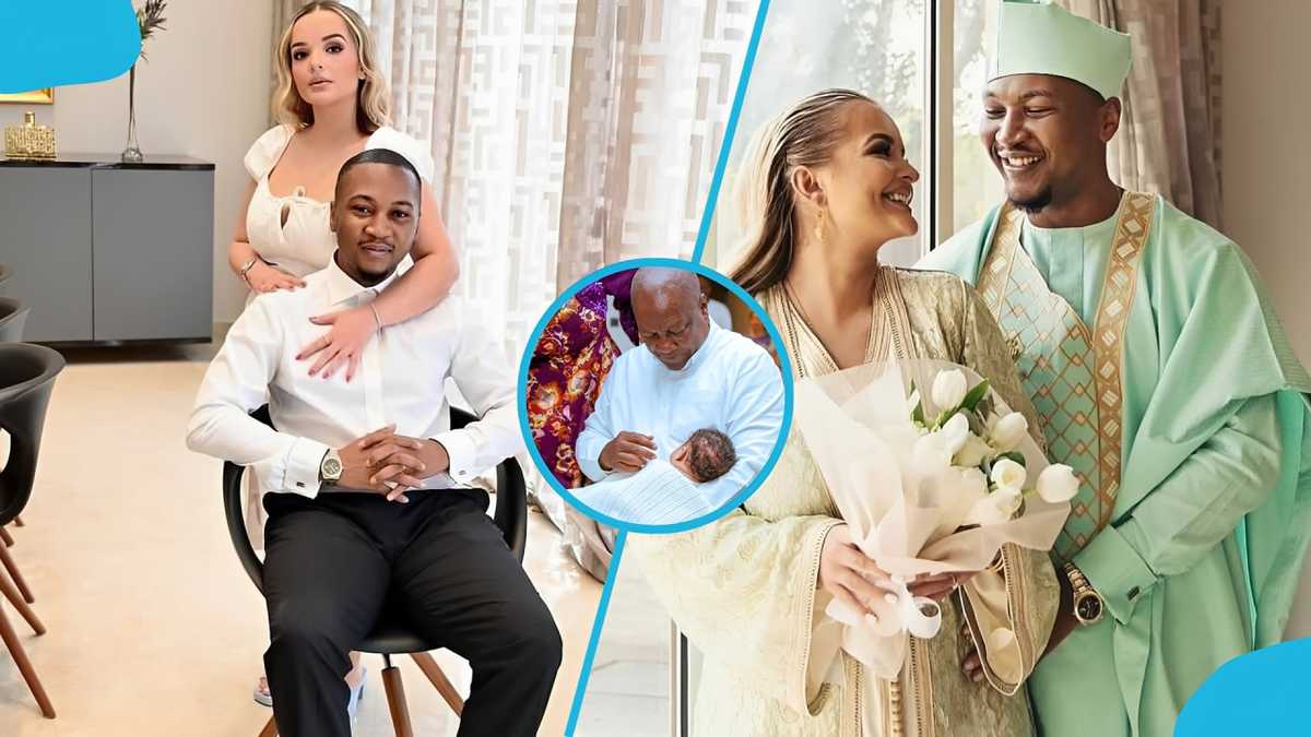 John Mahama receives his new grandchild in beautiful family moment