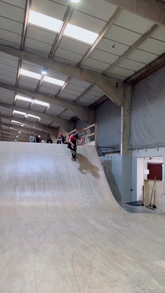 Scooter Trick Attempt Winter Flip World First Moment