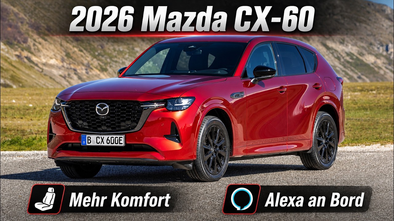 2026 Mazda CX-60 in Soul Red Crystal: Premium-SUV im Check