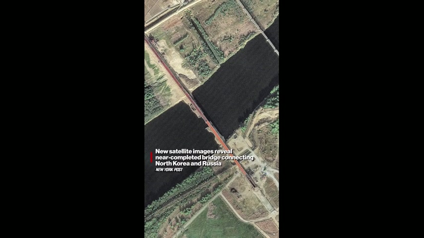 Near-completed bridge connecting North Korea and Russia