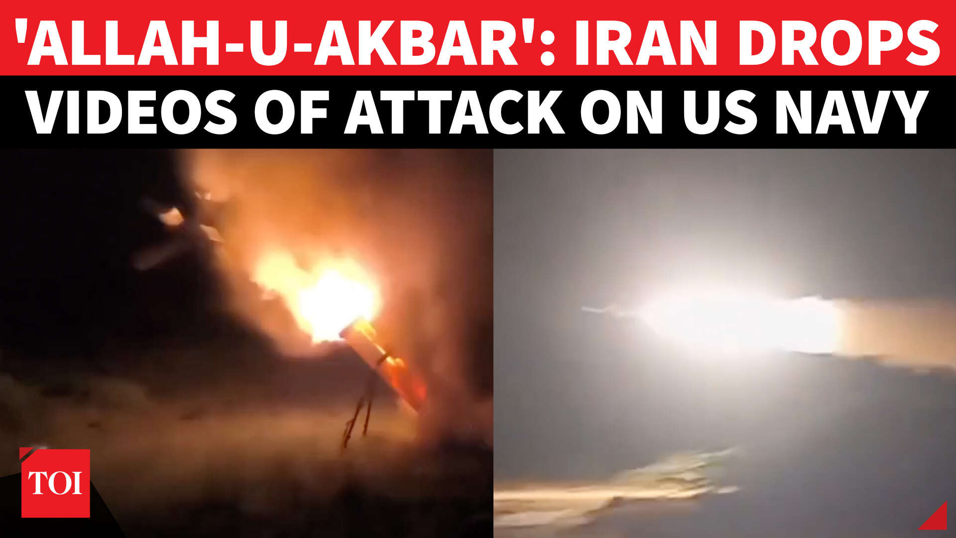Iran releases video of missile hellfire targeting US Navy destroyers in ...