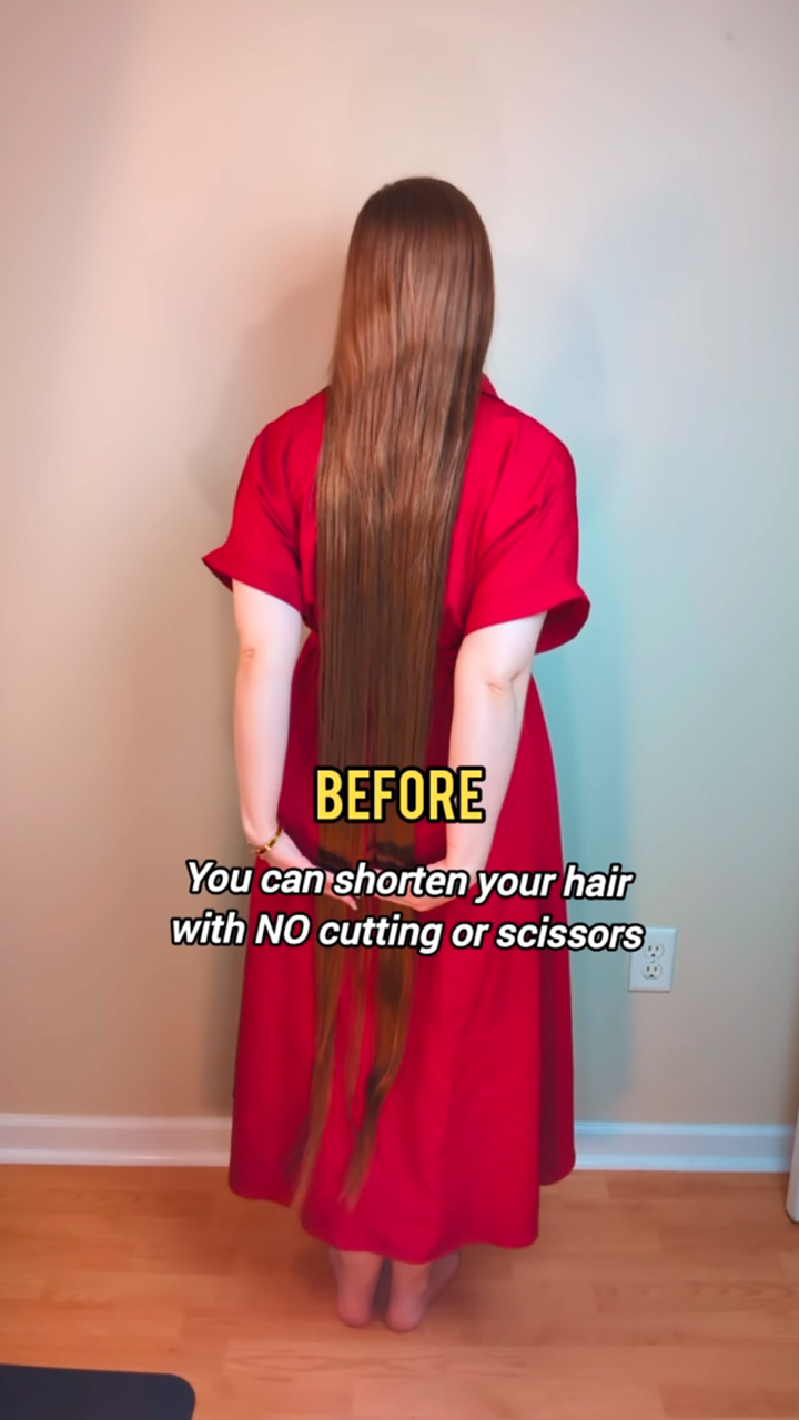 Genius Hair Hack: Fake Short Hair in Seconds No Scissors