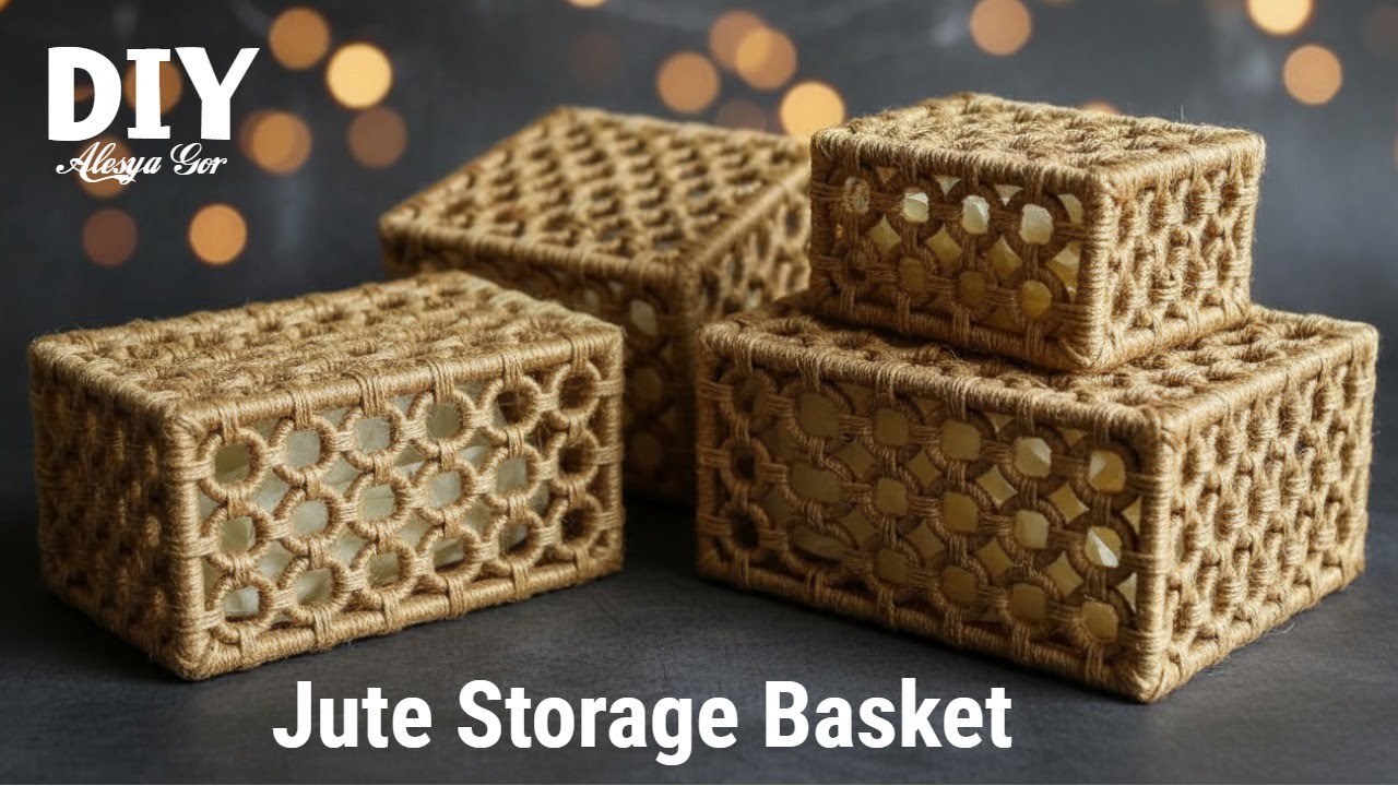 Wow! How to make beautiful gift boxes from jute simple and easy