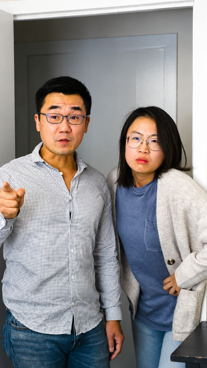 Comedy sketch compares relaxed and strict parenting styles