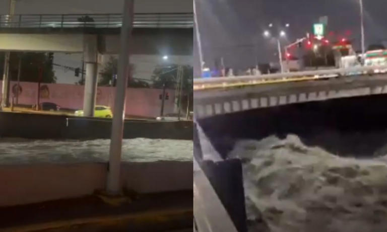 Fuertes lluvias dejan autos varados en Monterrey; alertan por riesgo de ...