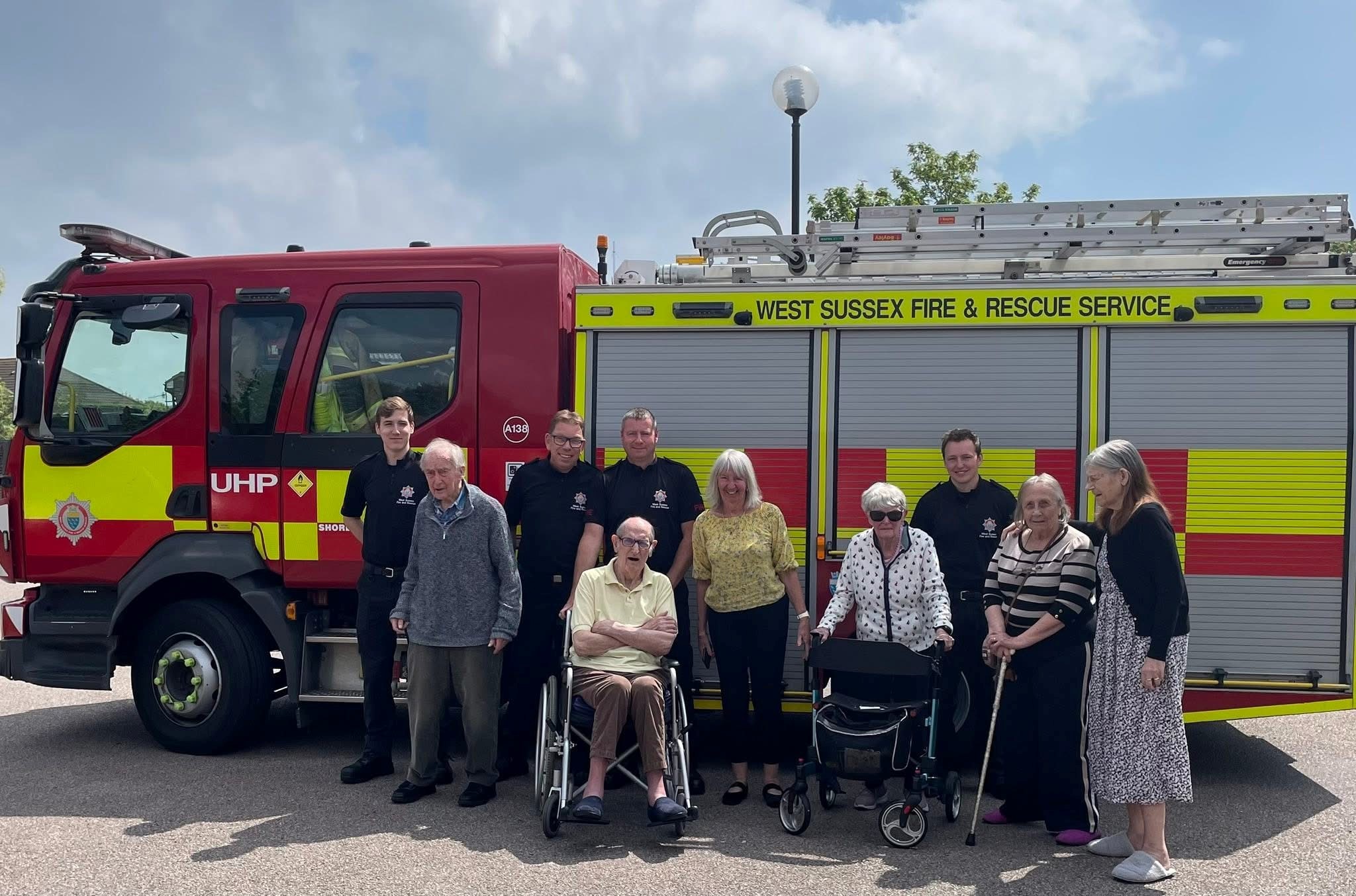 Shoreham care home celebrates International Firefighters' Day
