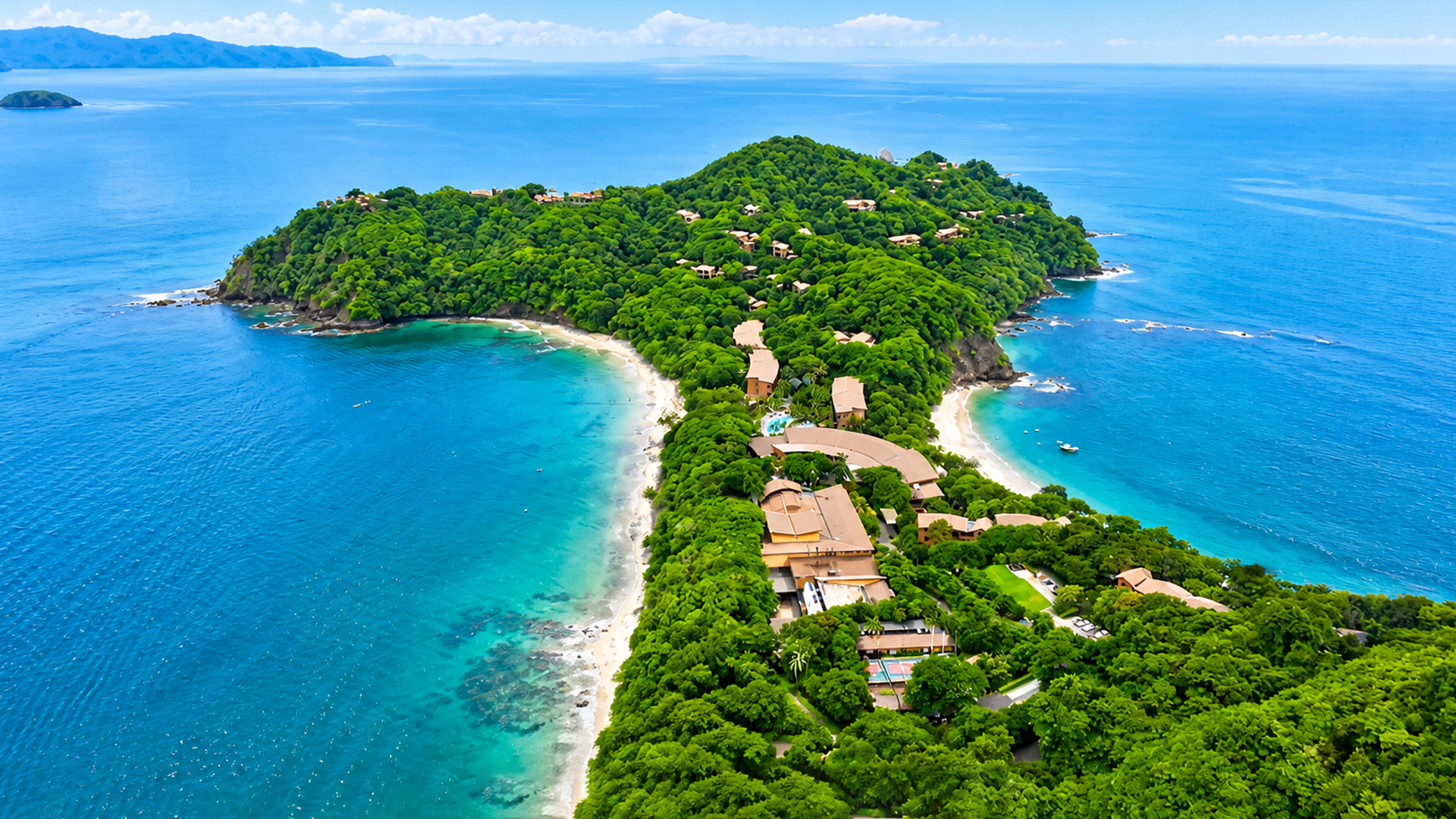 A peninsula filled with hidden turquoise bays in Costa Rica